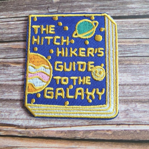 Accessories | The Hitchhikers Guide To The Galaxy Science Fiction Embroidered Iron On Patch ...